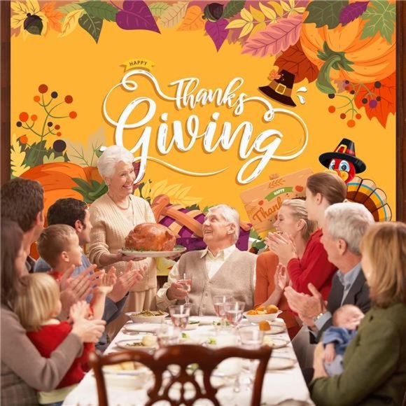Holiday | Thanksgiving Backdropthanksgiving Banners Give Thanks Banner ...